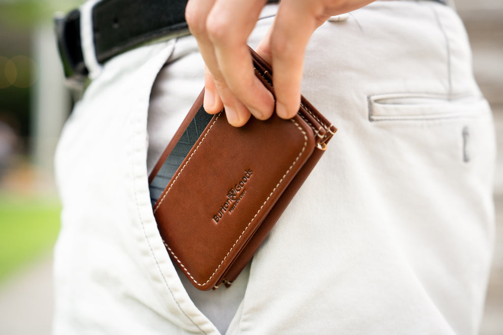 Ultra Compact Bi-Fold Leather Wallet – Burton Goods LLC®